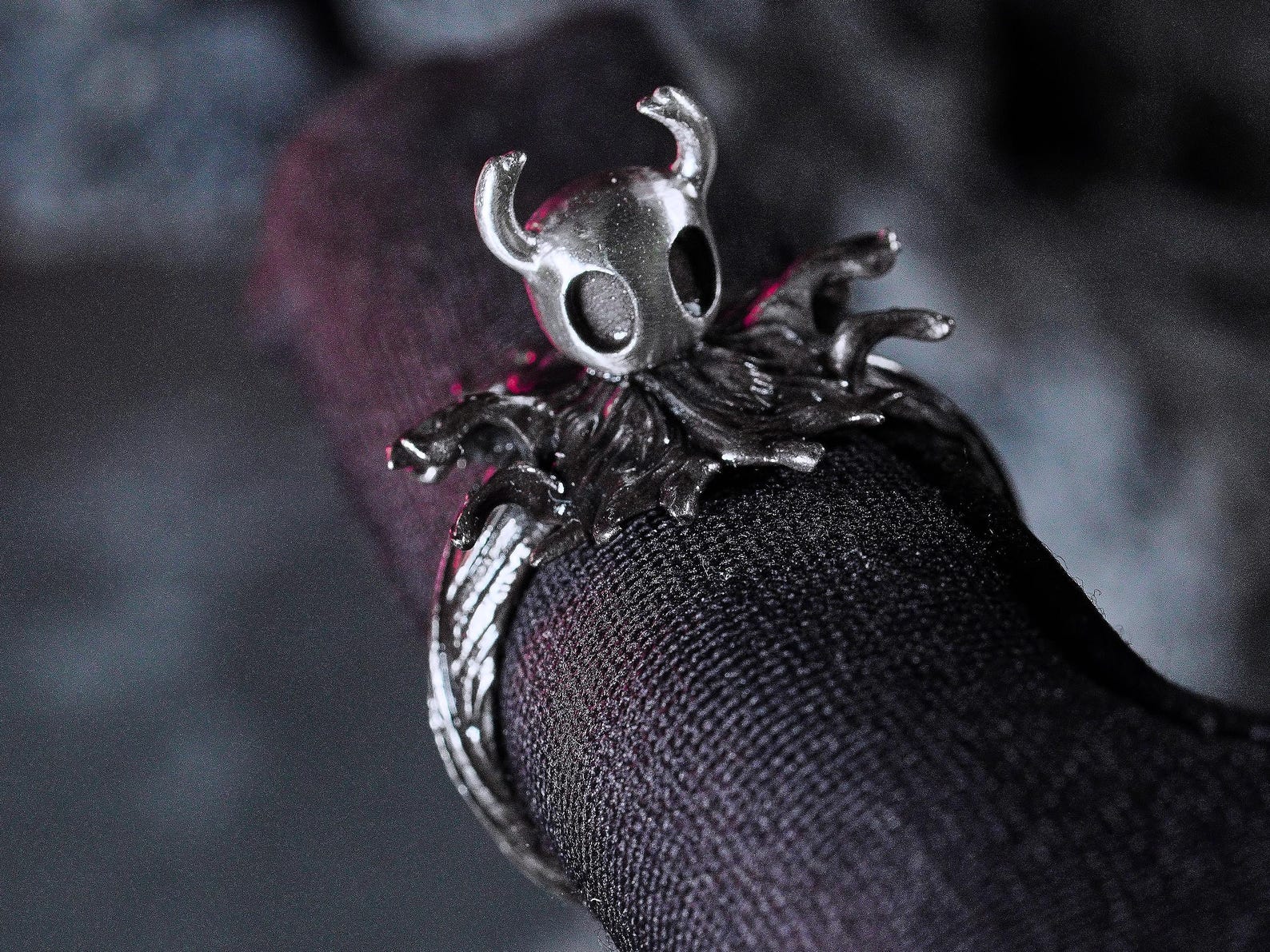 Ho.ll.ow K.ni.g.h.t Ring - Handcrafted Silver 950 - Fantasy Game ...