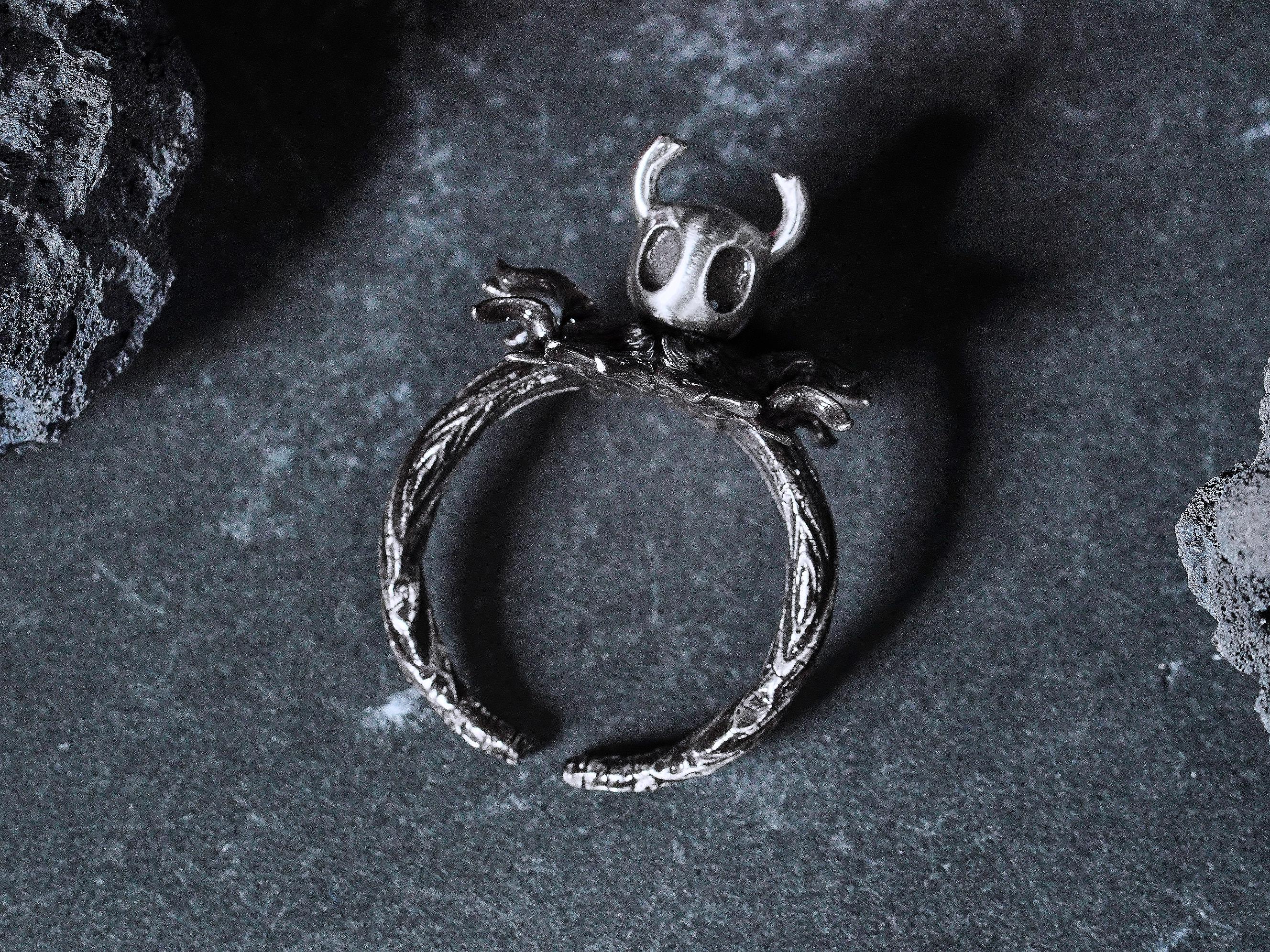 Ho.ll.ow K.ni.g.h.t Ring - Handcrafted Silver 950 - Fantasy Game ...