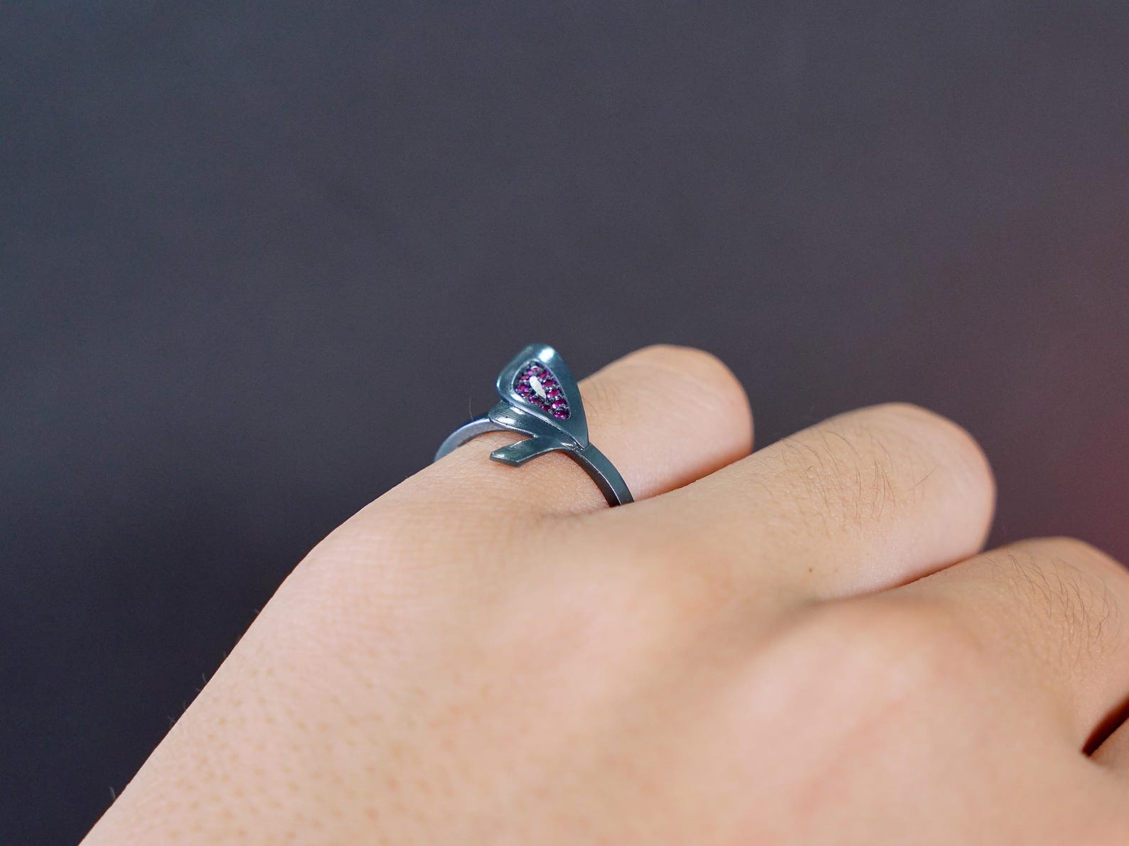 EXCLUSIVE Clove Butterflies Ring, Handmade 950 Silver Valorant Jewelry ...