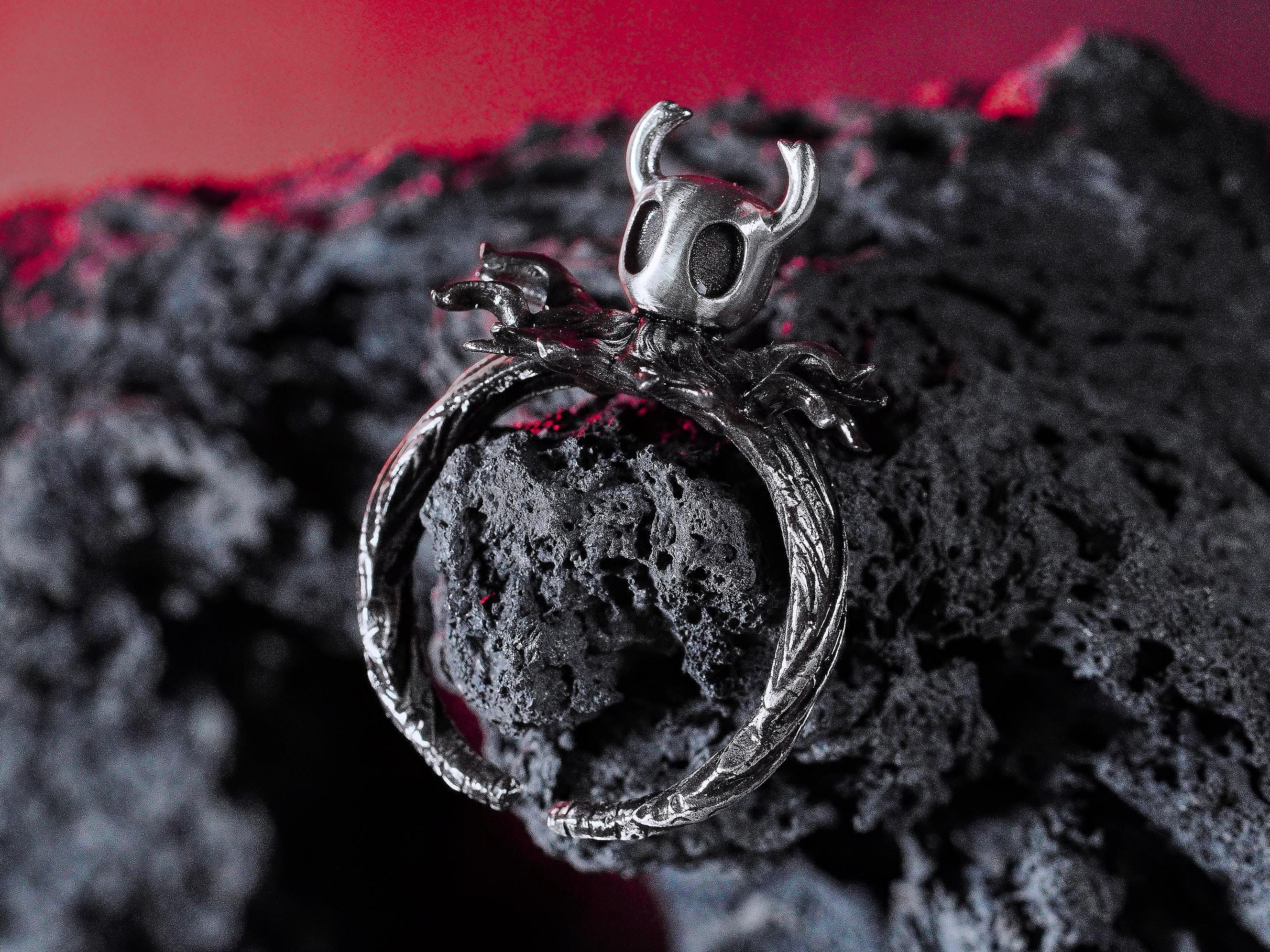 Ho.ll.ow K.ni.g.h.t Ring - Handcrafted Silver 950 - Fantasy Game ...