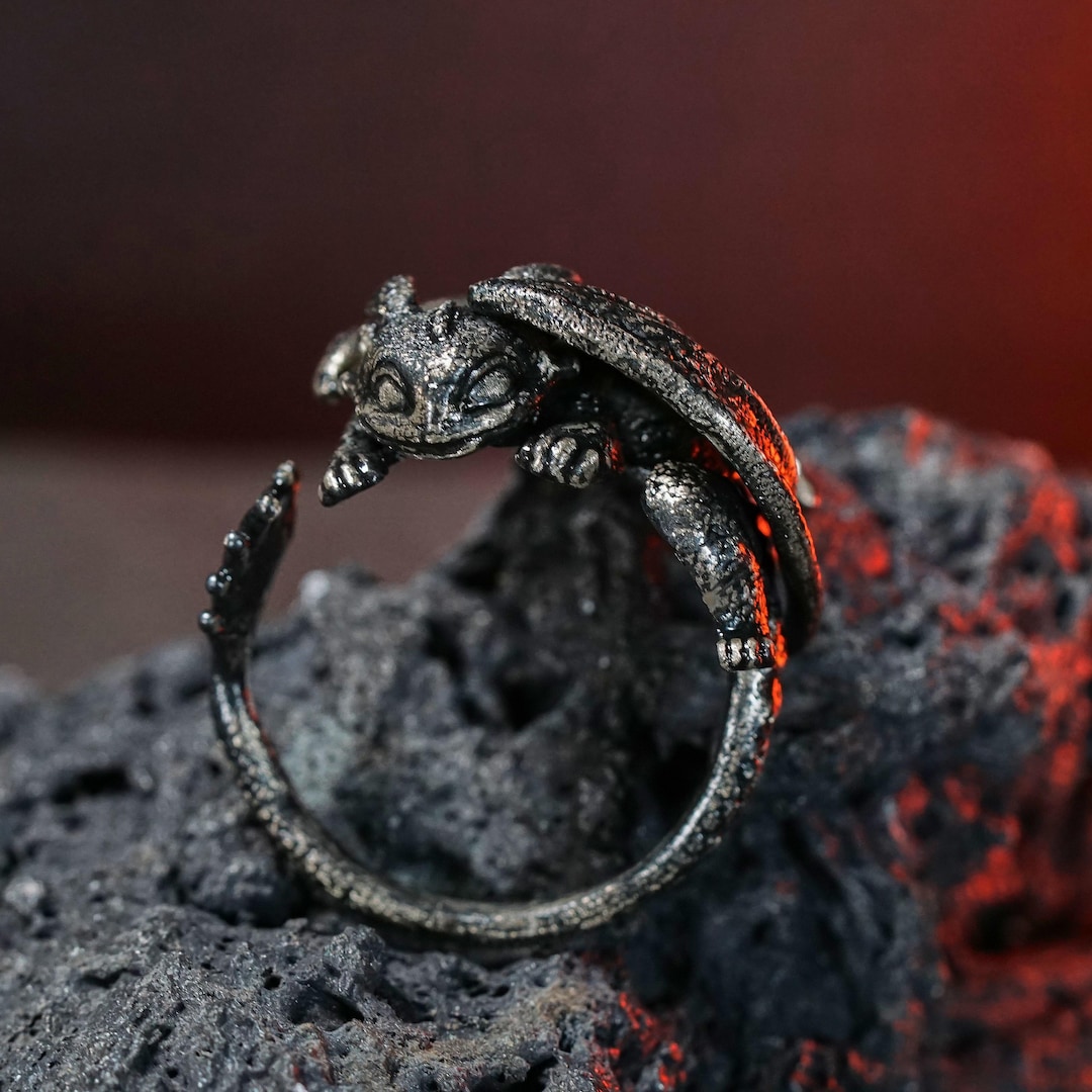 EXCLUSIVE Toothless Ring, How to Train Your Dragon Jewelry, Handmade ...