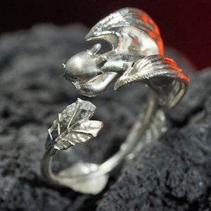 EXCLUSIVE How to Train Your Dragon Silver Ring, Adjustable Toothless ...