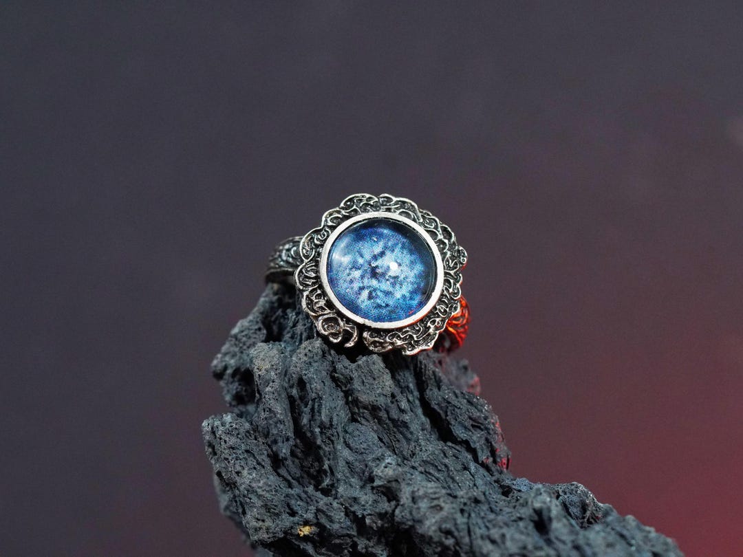 EXCLUSIVE Elden Ring Dark Moon Ranni Ring, Adjustable Glow-in-the-dark ...