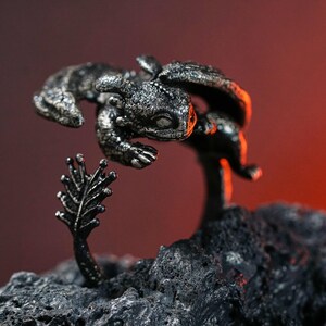 EXCLUSIVE Toothless Ring, How to Train Your Dragon Jewelry, Handmade ...