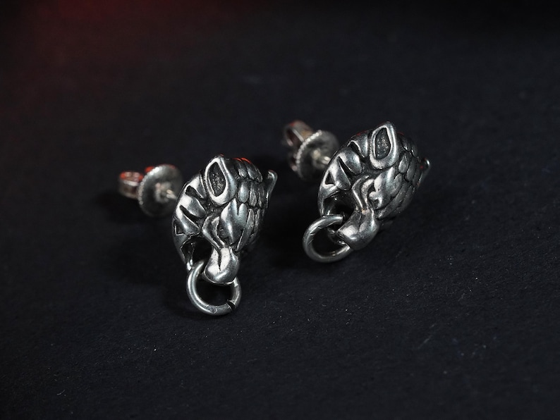 Final Fantasy VII Cloud Earrings: Silver 950 Studs, FF7 Cosplay - Etsy