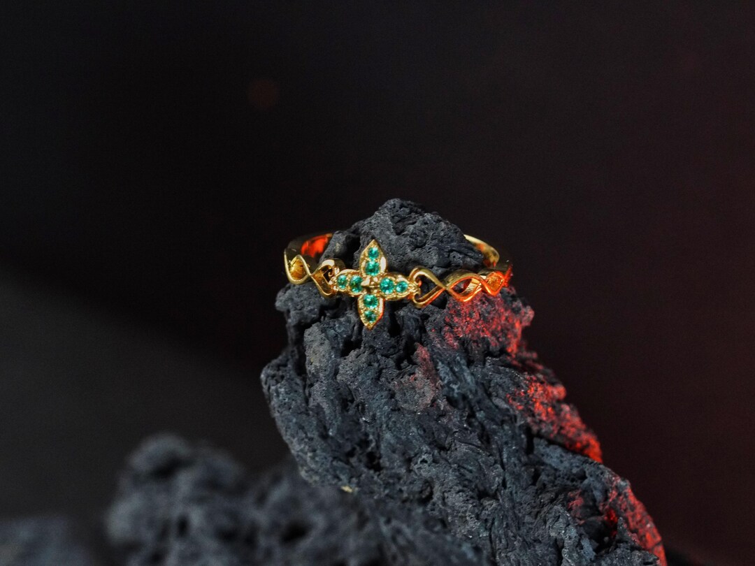 EXCLUSIVE Handmade Nahida Ring, Genshin Impact Silver or Gold Signet ...