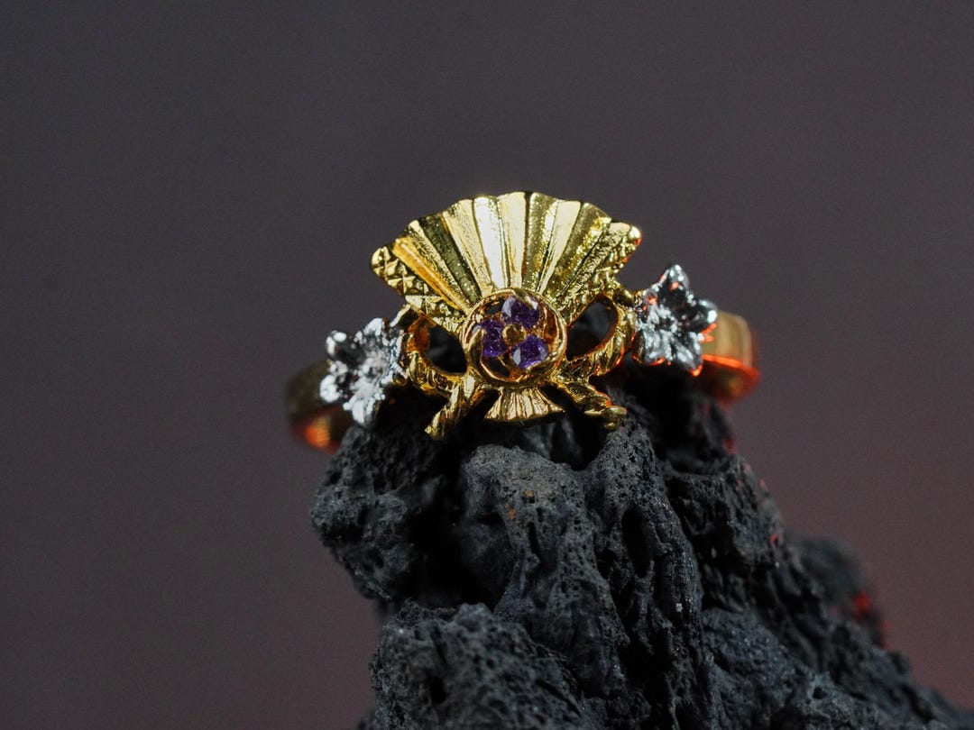 EXCLUSIVE Raiden Shogun Custom Ring, Handmade Genshin Impact Jewelry ...