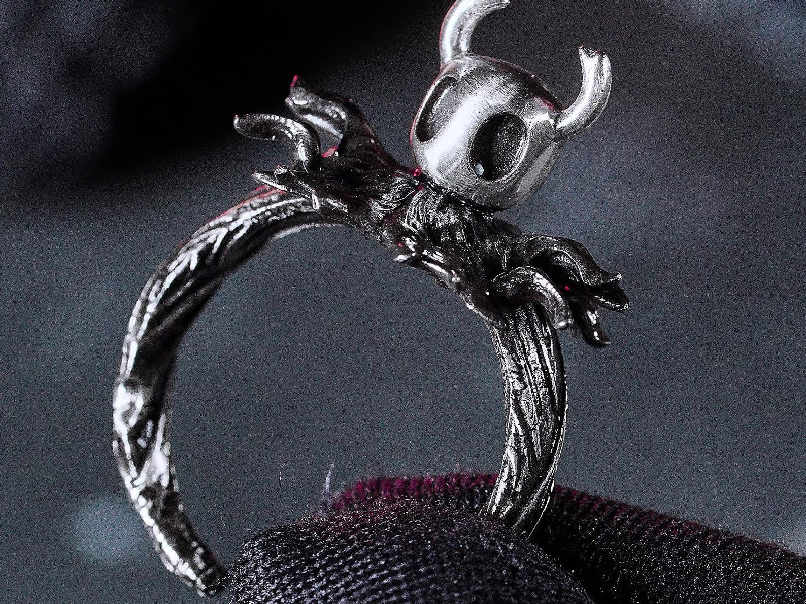 Ho.ll.ow K.ni.g.h.t Ring - Handcrafted Silver 950 - Fantasy Game ...