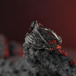 EXCLUSIVE How to Train Your Dragon Silver Ring, Adjustable Toothless ...