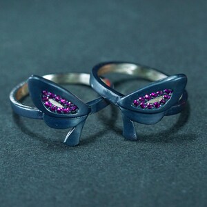 EXCLUSIVE Clove Butterflies Ring, Handmade 950 Silver Valorant Jewelry ...
