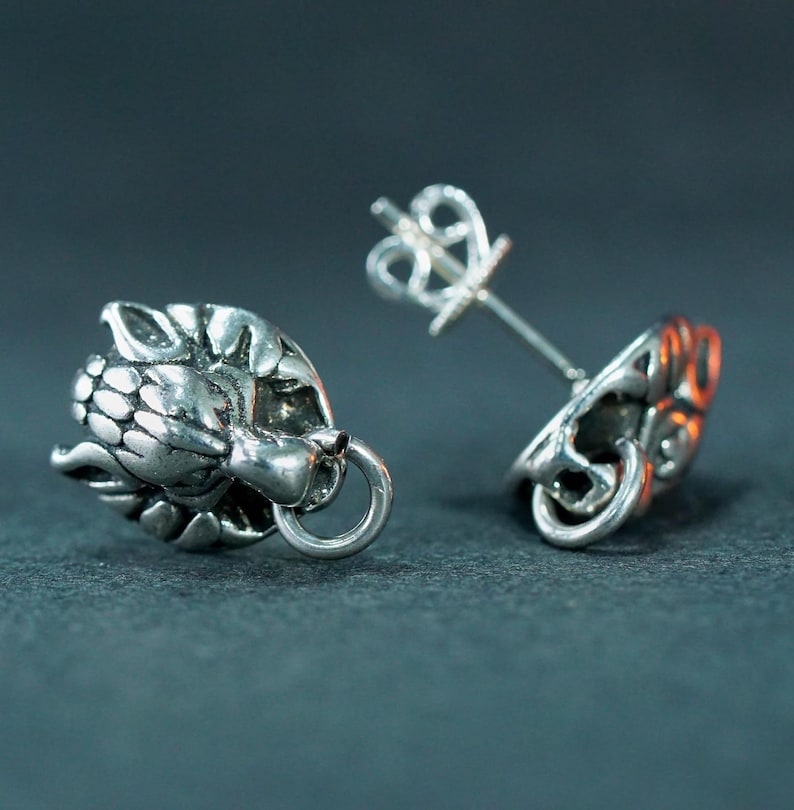 Final Fantasy VII Cloud Earrings: Silver 950 Studs, FF7 Cosplay - Etsy