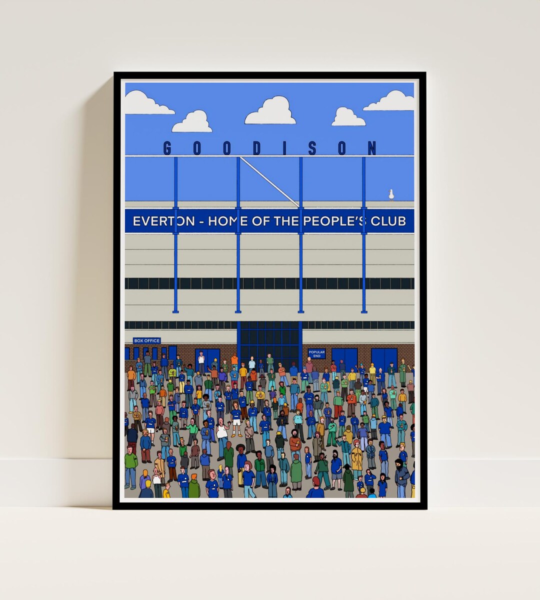 Goodison Park | Everton FC Stadium Artwork | Football Wall Art | Gift ...