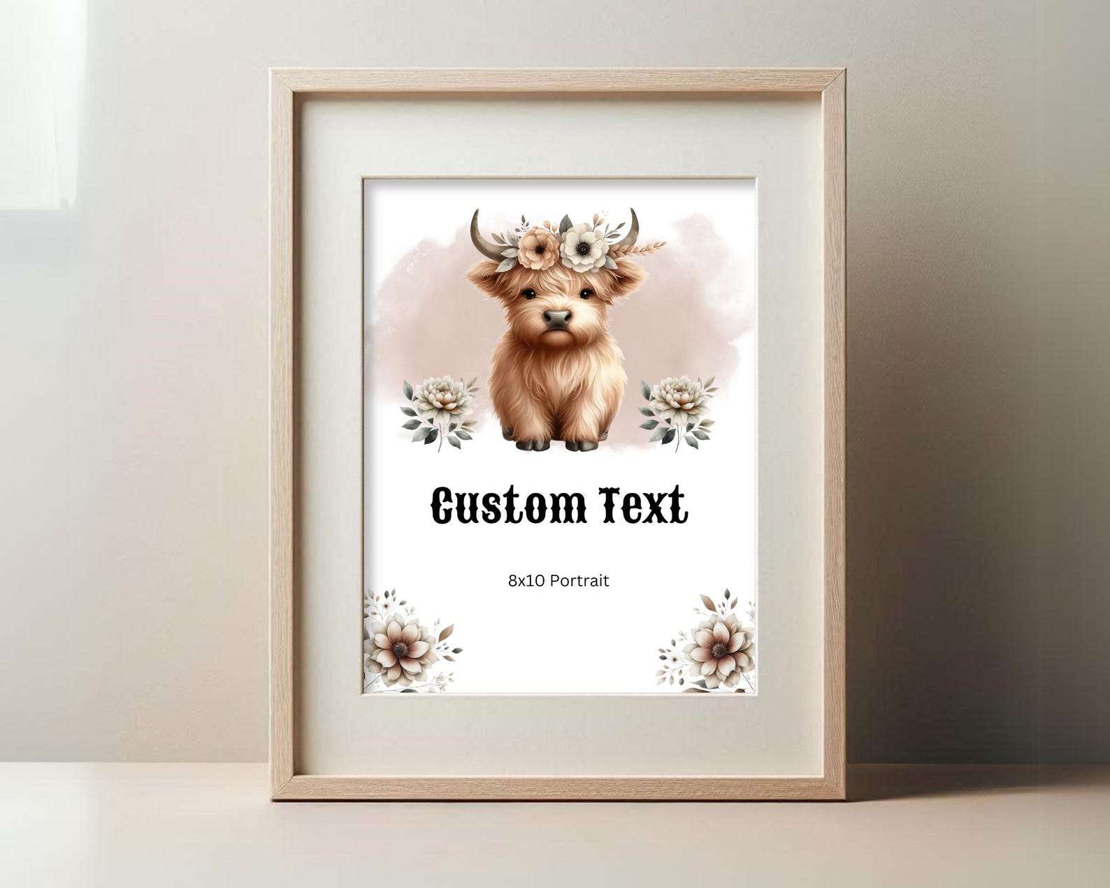 Editable Highland Cow Birthday Sign, Rustic Birthday Sign Template ...