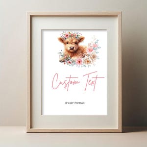 Editable Highland Cow Birthday Sign, Rustic Birthday Sign Template ...