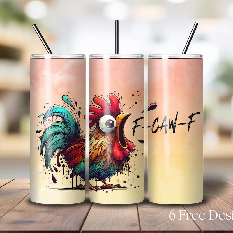 F Caw F Tumbler 20 Oz - Etsy
