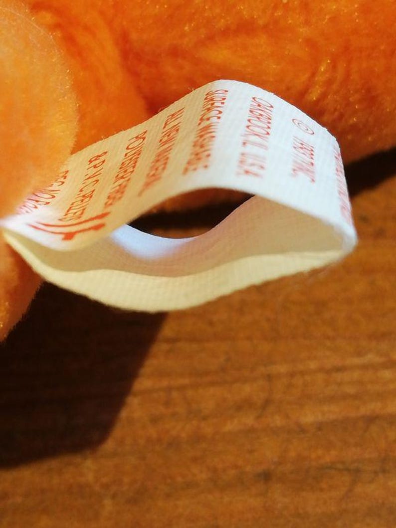 Rare TY Beanie Baby Goldie 1993 (error *blank TY Label*) [pvc Indonesia ...