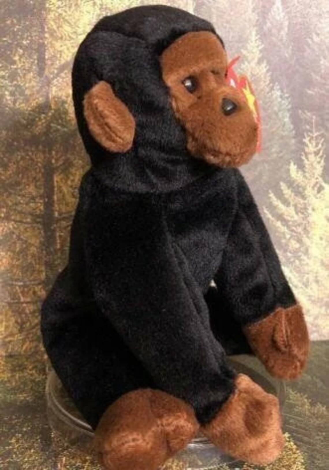 Rare TY Beanie Baby Congo the Gorilla (error Name Tush Tag *sly ...