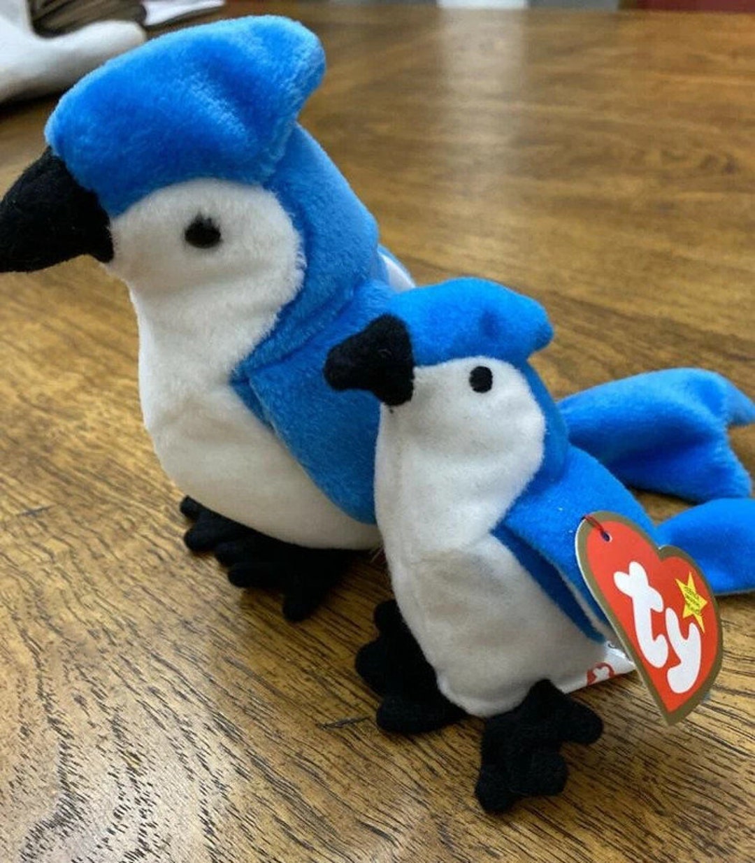Rare Retired TY Beanie Baby Rocket Blue Jay (error Name Tush Tag *scoop ...