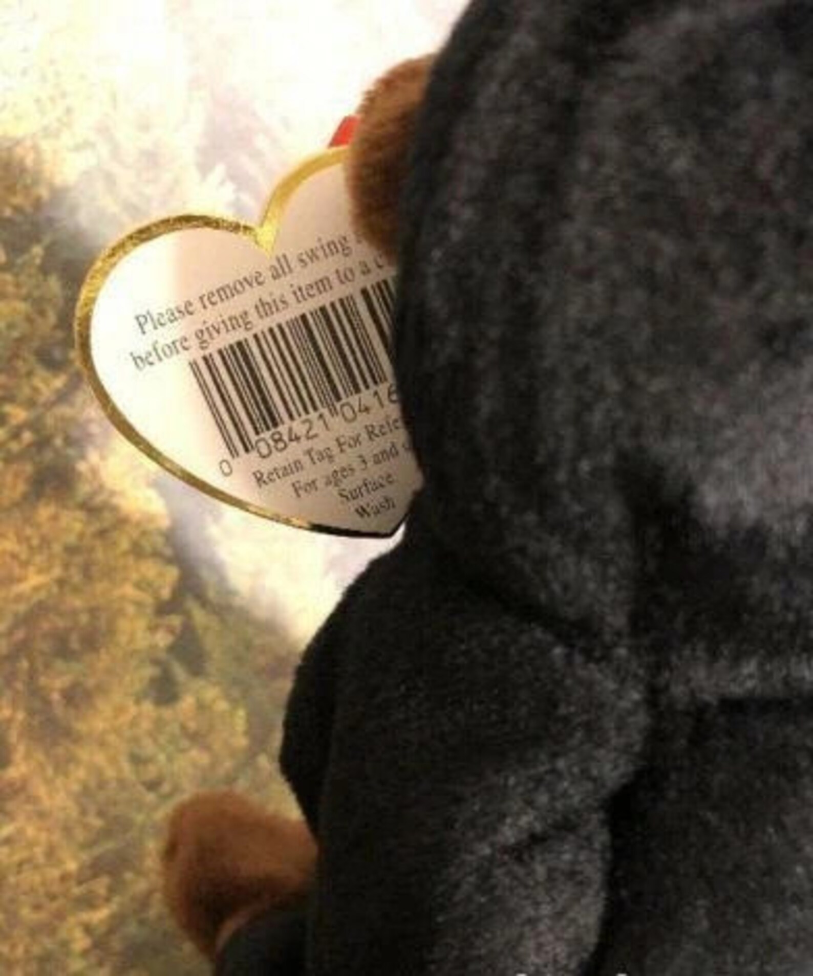 Rare TY Beanie Baby Congo the Gorilla (error Name Tush Tag *sly ...