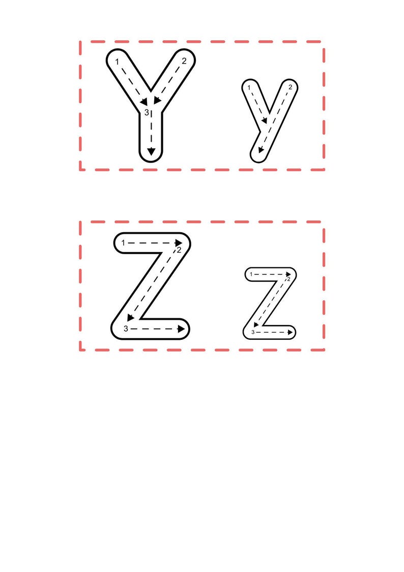 Alphabet Tracing, Printable Worksheet, Letter Tracing, Writing Practice ...