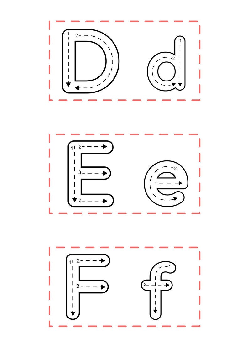 Alphabet Tracing, Printable Worksheet, Letter Tracing, Writing Practice ...