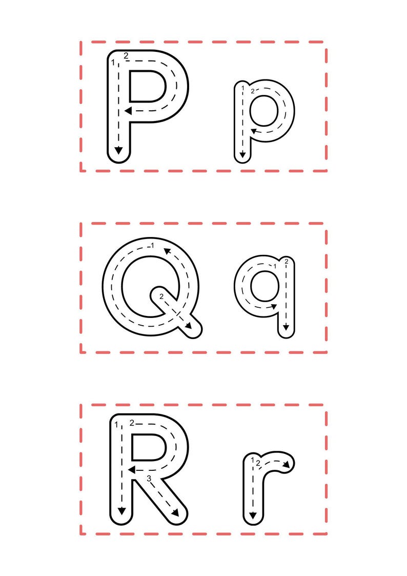 Alphabet Tracing, Printable Worksheet, Letter Tracing, Writing Practice ...