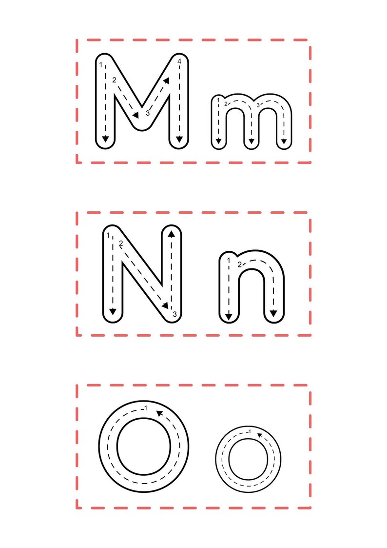 Alphabet Tracing, Printable Worksheet, Letter Tracing, Writing Practice ...