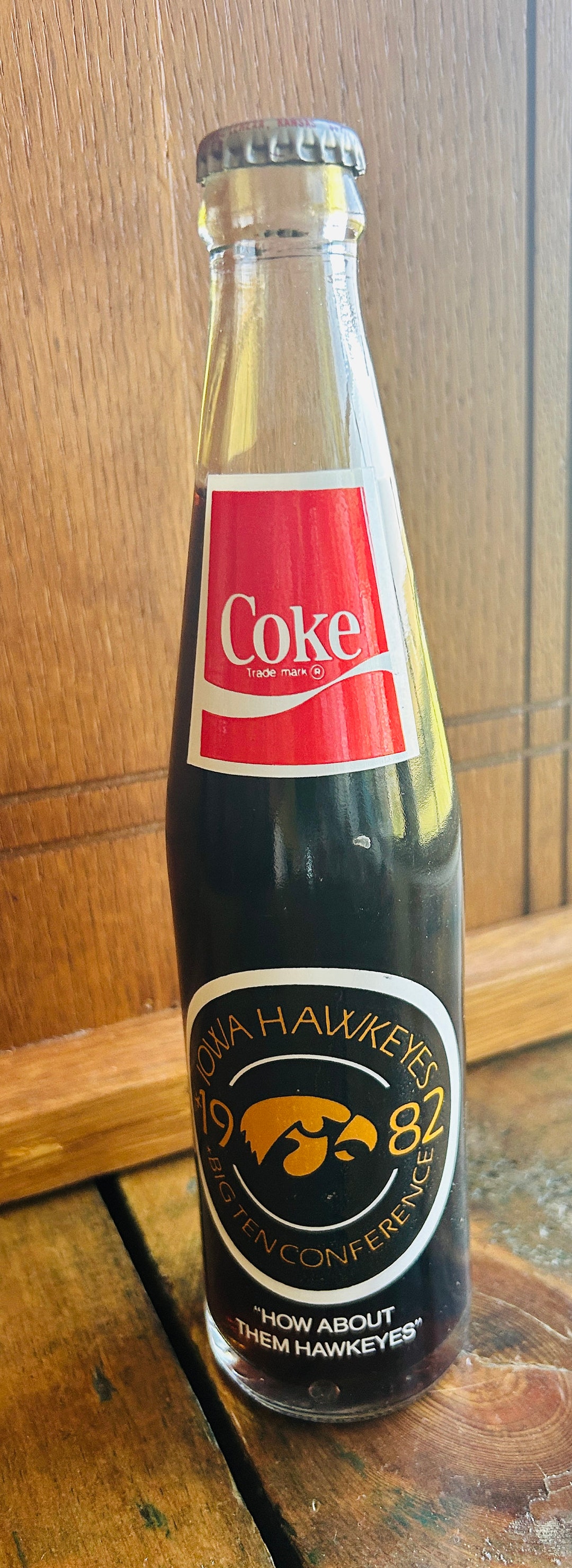 Coca-cola Commemorative Bottle From the Iowa Hawkeyes at the Peach Bowl ...