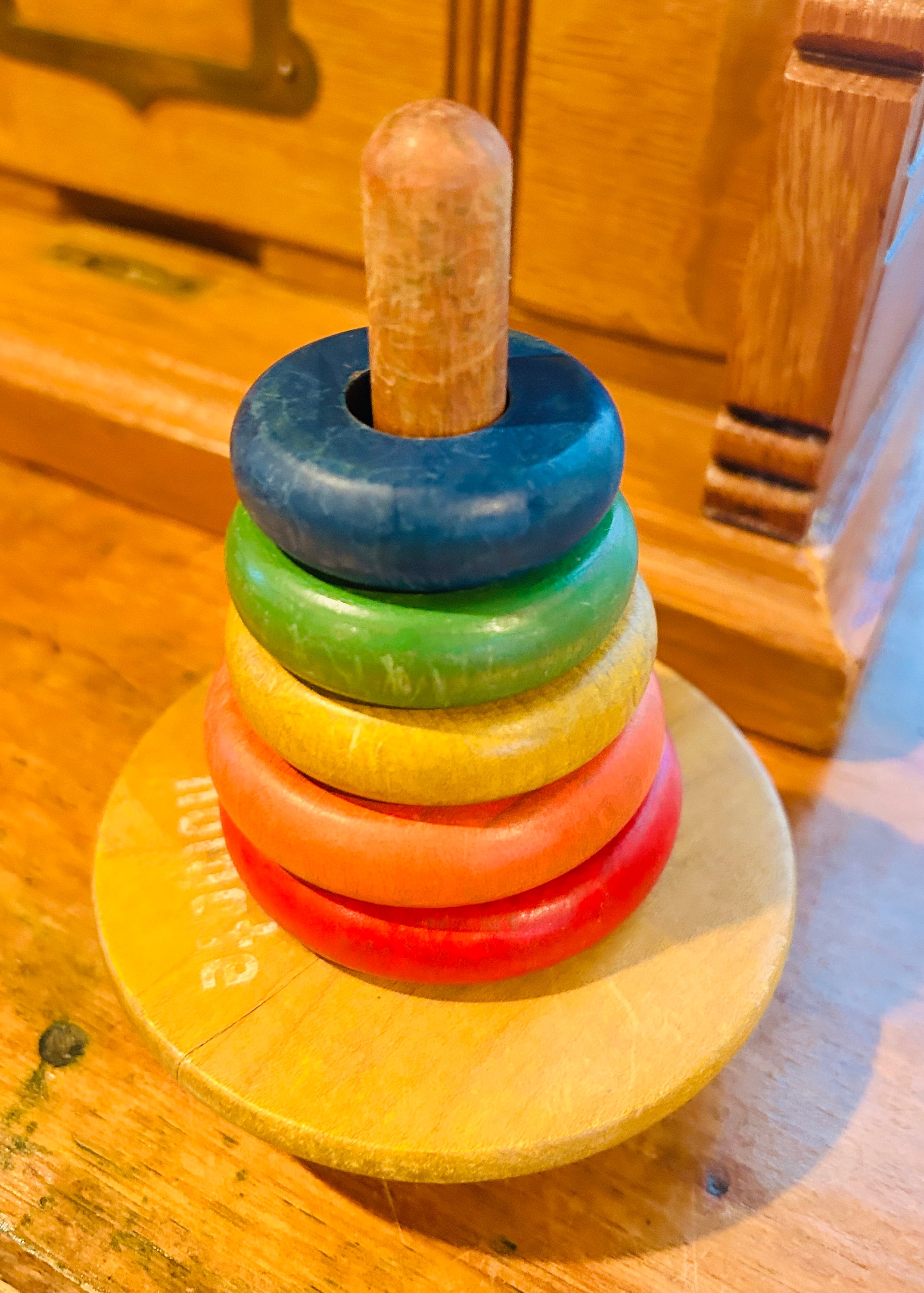 Vintage Holgate Wooden Rings Stacking Toy - Etsy