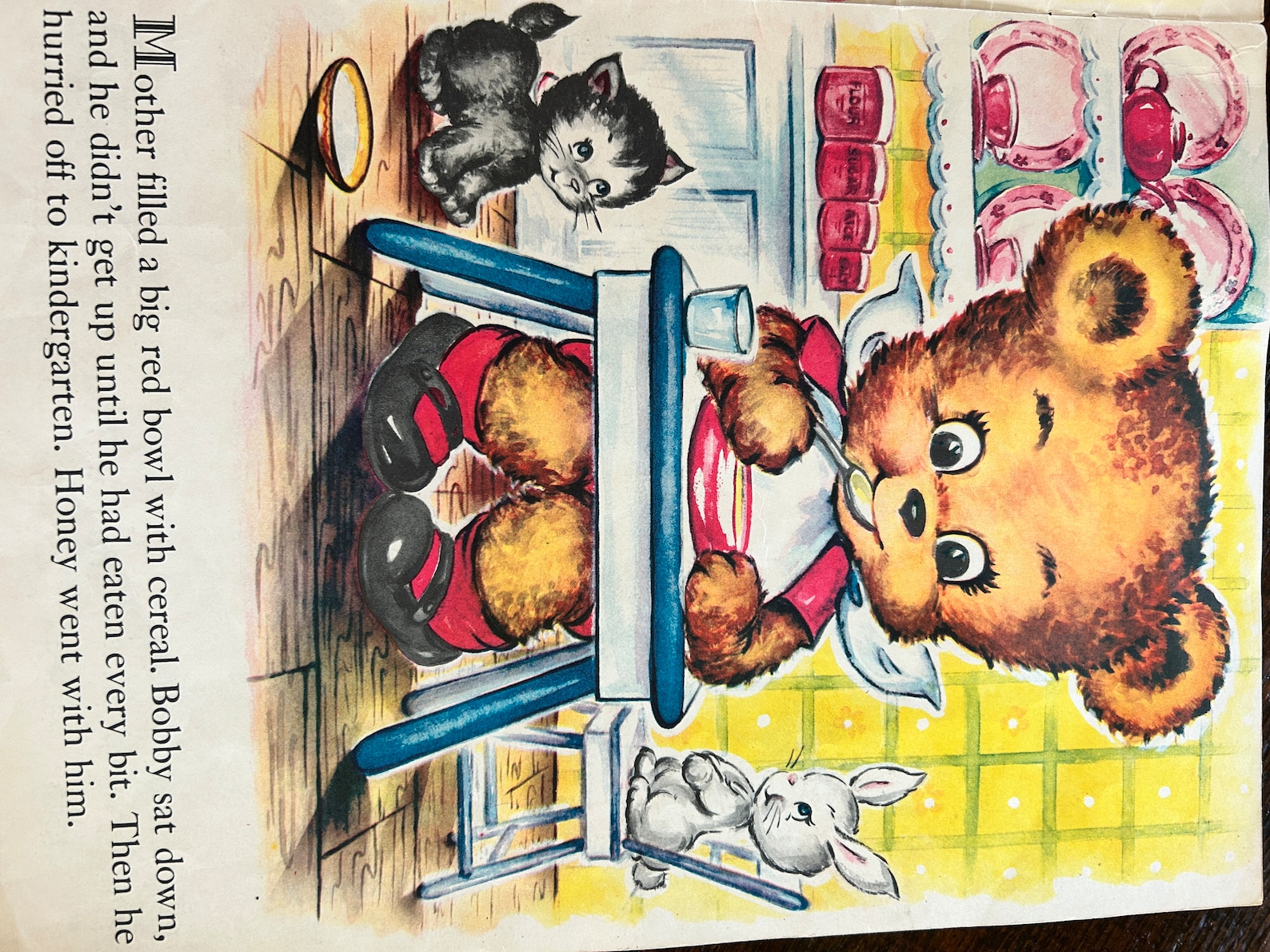 Bobby Bear Oversized Paperback Storybook With Remarkable Vintage ...