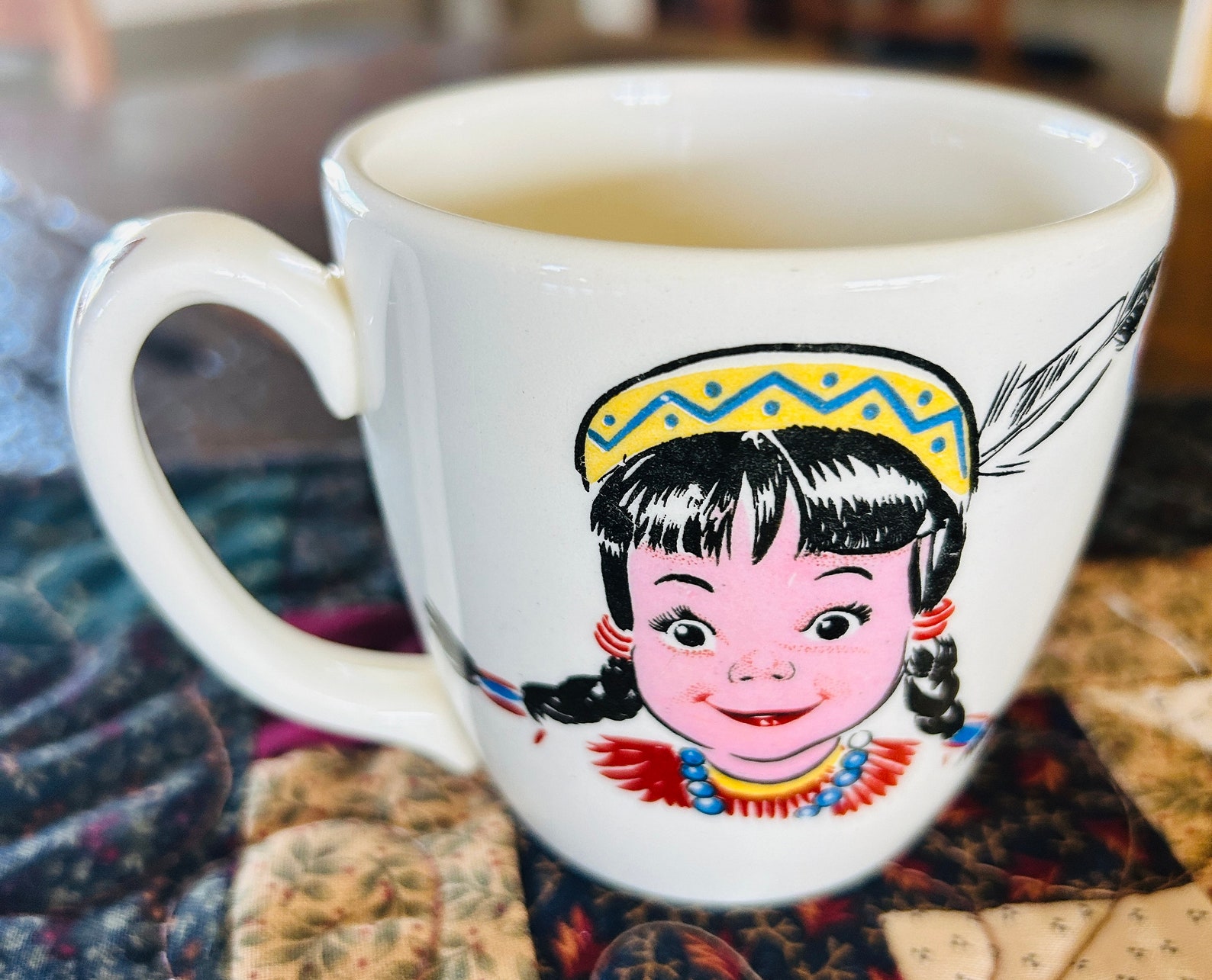 Vintage Howdy Doody Indian Girl Ceramic Coffee Cup - Etsy