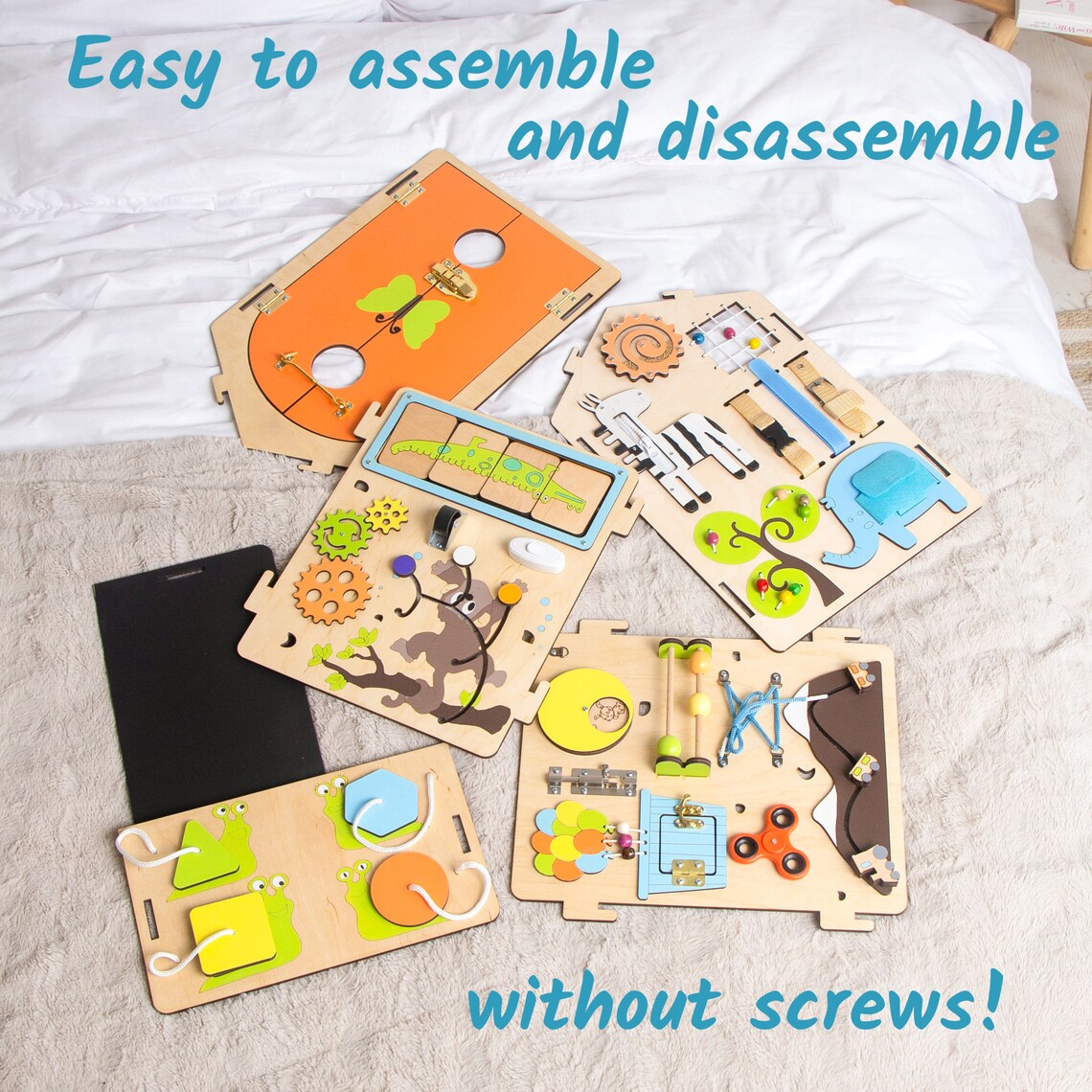 Montessori Busy Board House, Busy House Toddler, House Busy Board ...