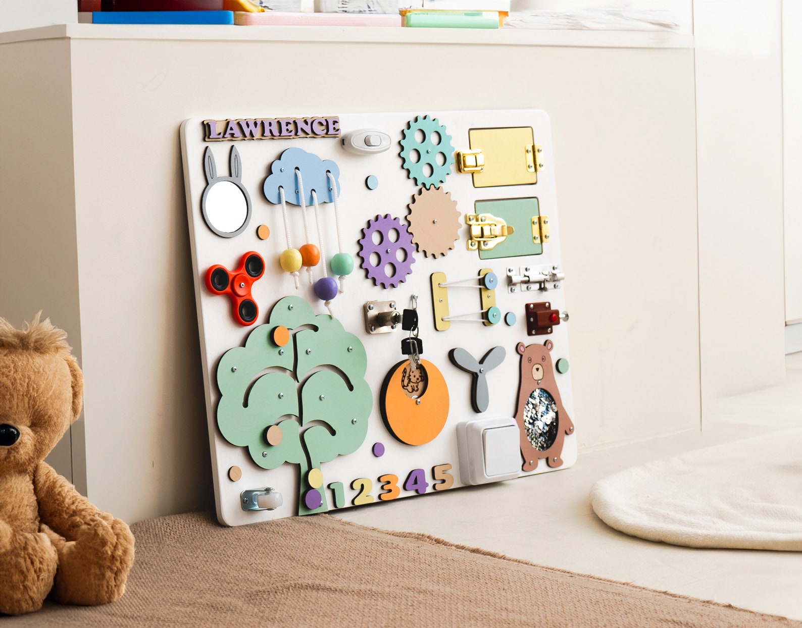Sensory Board for Kids, Children Busy Board, Baby Activity Board ...