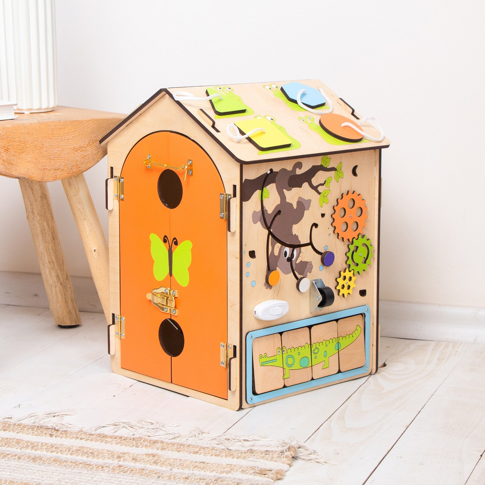 Montessori Busy Board House, Busy House Toddler, House Busy Board ...