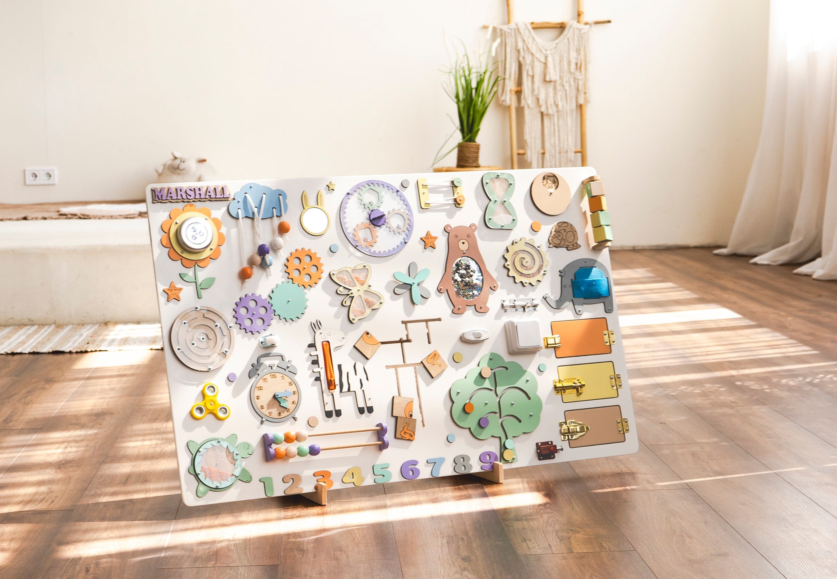 Sensory Board for Kids, Children Busy Board, Baby Activity Board ...