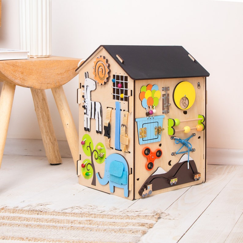 Montessori Busy Board House, Busy House Toddler, House Busy Board ...