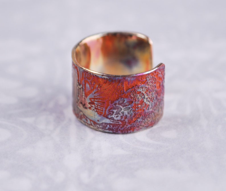 Copper Rook Earcuff Coloured Copper Crow Earcuff Etched - Etsy UK