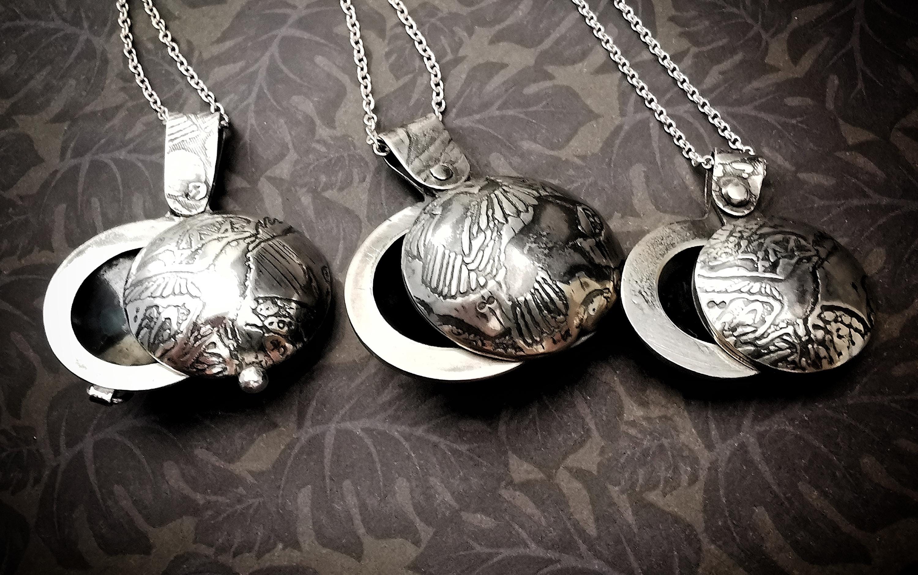 Silver Owl Swivel Locket - Etsy
