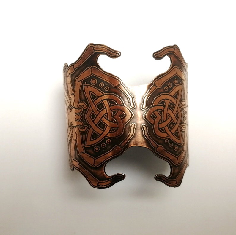 Celtic Spider Cuff Arachnid Bracelet Copper Spider - Etsy