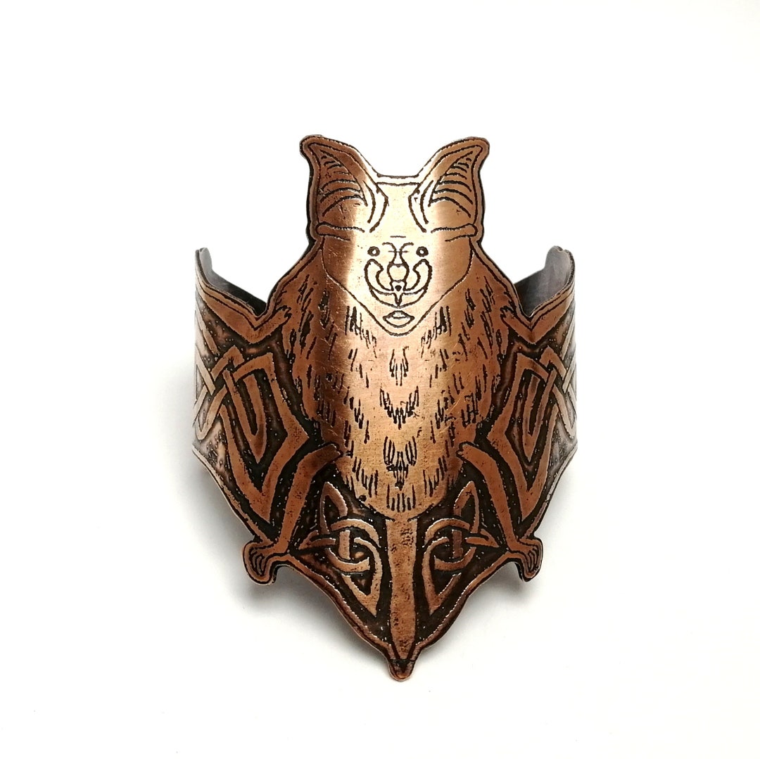 Celtic Bat Cuff, Bat Bracelet, Copper Bats Jewellery, Halloween Party ...