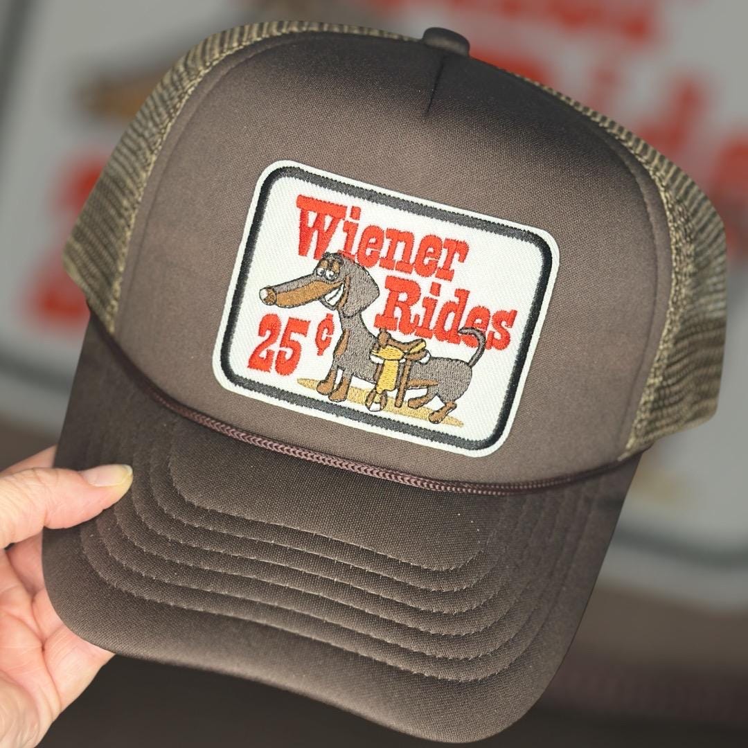 Wiener Rides Trucker Hat - Etsy