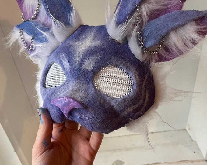 Four Eared Cat Half-mask - Etsy