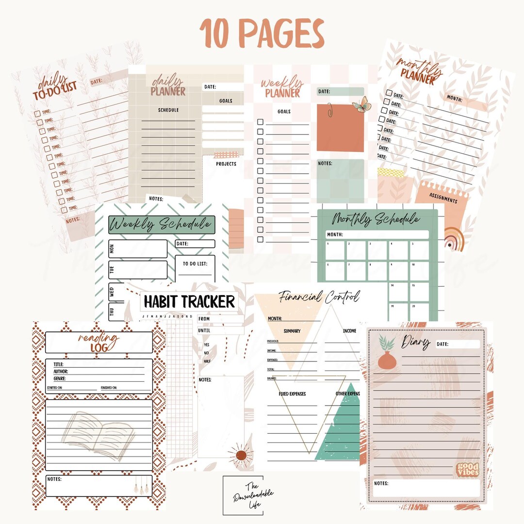 Boho Inspired Planner | Instant Download - Etsy