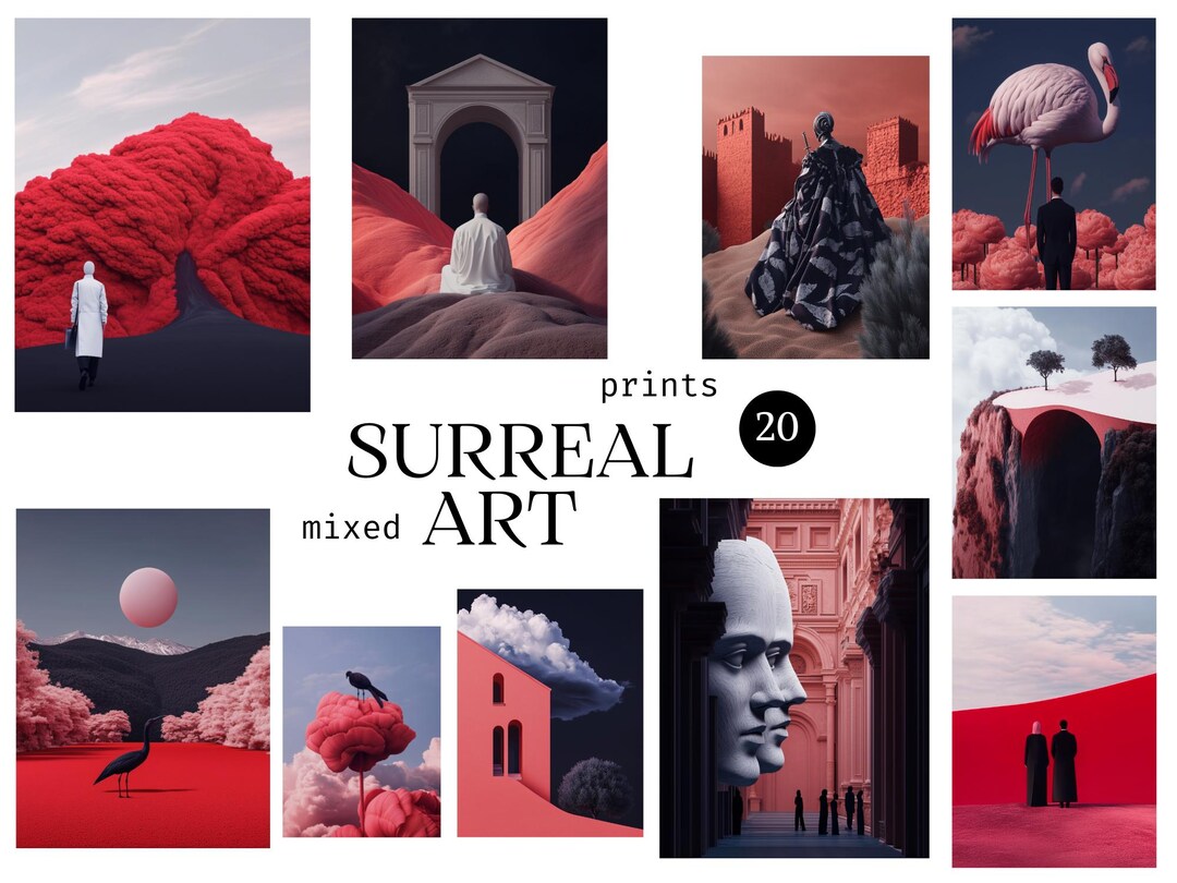 Surreal Art Prints, 20 Printable Posters, Vintage Wall Art Gallery ...