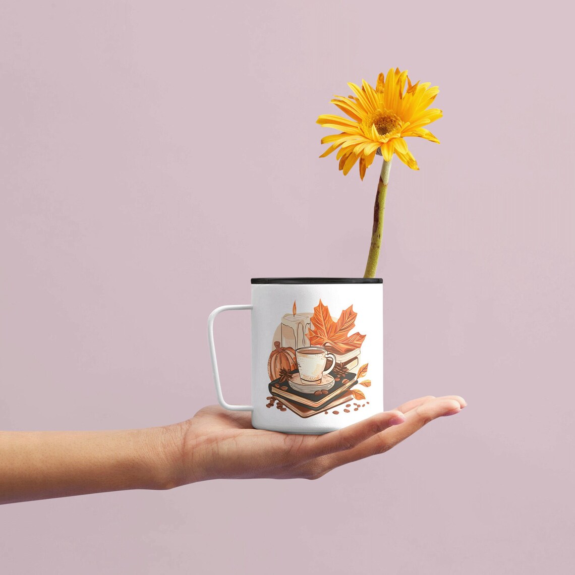 Digital Sticker Cozy Autumn Bundle PNG, Books and Coffee PNG, Hello ...