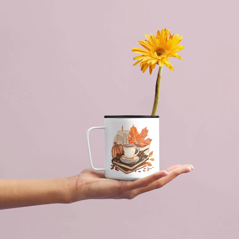 Digital Sticker Cozy Autumn Bundle PNG, Books and Coffee PNG, Hello ...