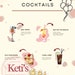 Birthday Cocktail Menu Drink - Etsy