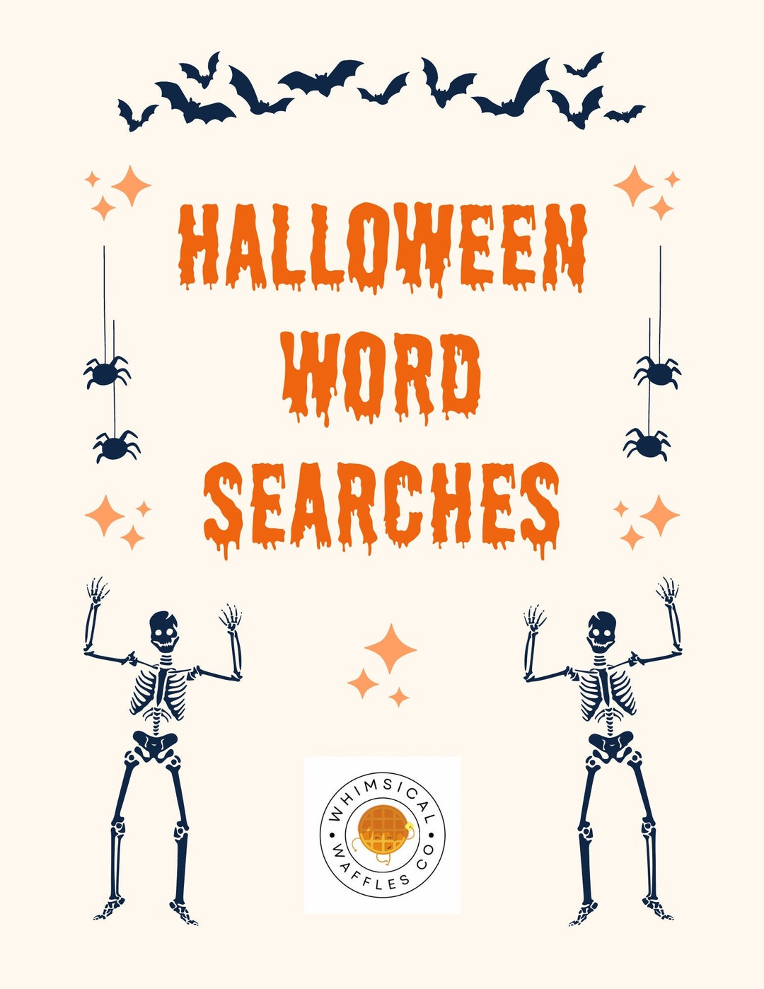 Halloween Word Search Bundle for Kids | Haunted House, Spooky Night ...