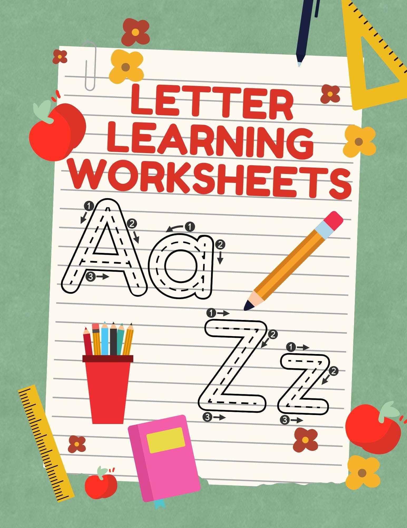 A-Z Alphabet Learning Worksheets | Uppercase & Lowercase Letters ...
