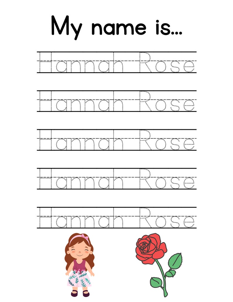 Editable Kids Safety Important Info Writing Practice | Learn to Write ...